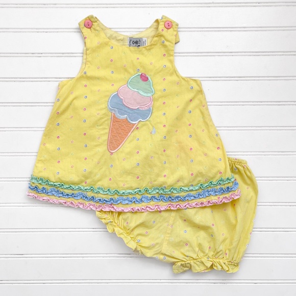 Vintage | Matching Sets | Vintage Austin Ashley Colorful Pastel Ruffle ...